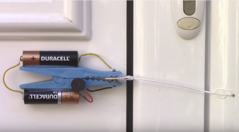 A Simple Door Alarm Using a Clothes Peg