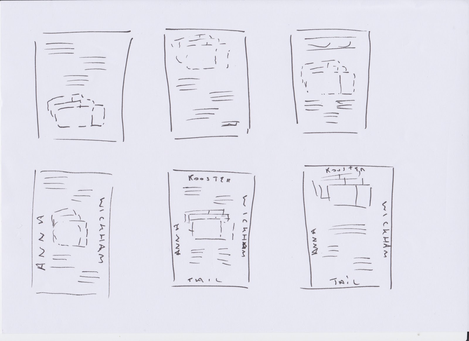 design practice blog: Rough ideas for Flyer layout