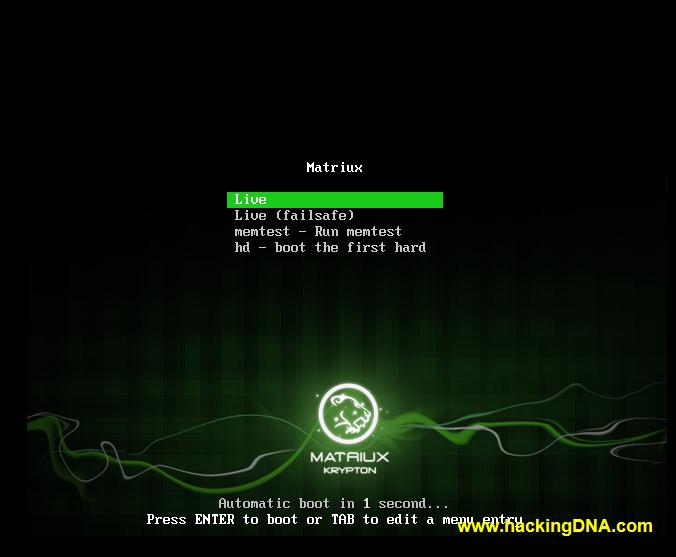 HackingDNA: Matriux Installation On hackingDNA
