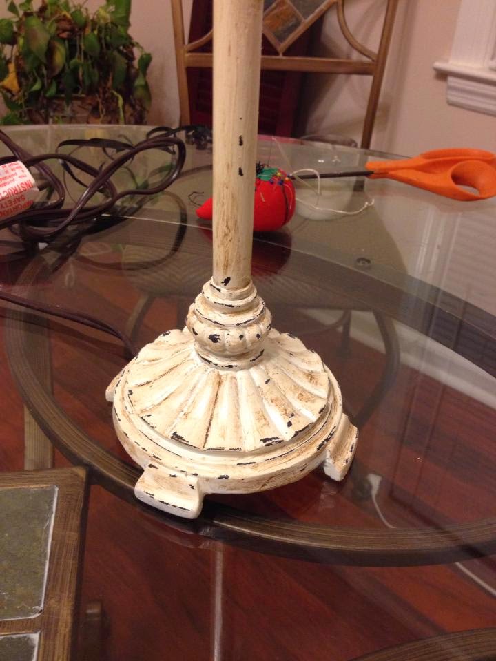 Whimsical Stew: DIY: Turn a Junk Shop Lamp Into a Beautiful Shabby Chic ...