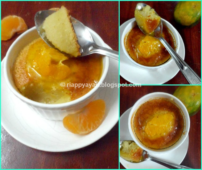 Baked Orange Pudding with Orange syrup - Recipe Junction