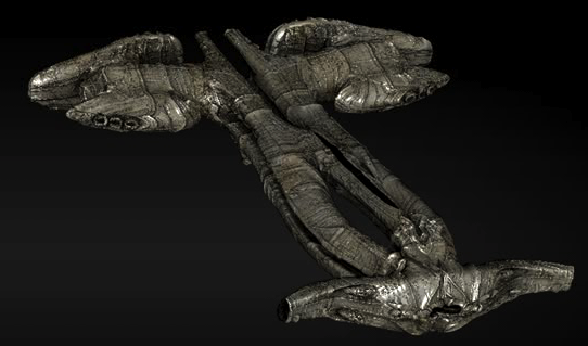 Alien Explorations: Prometheus: Hammer shaped Primordial engineer ships