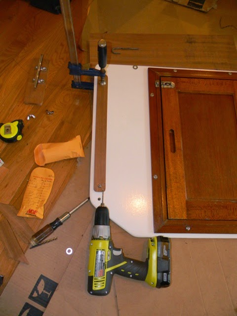 Ericson 25, Oystercatcher: Lazarette Modifications, Part 9: Door Panel ...