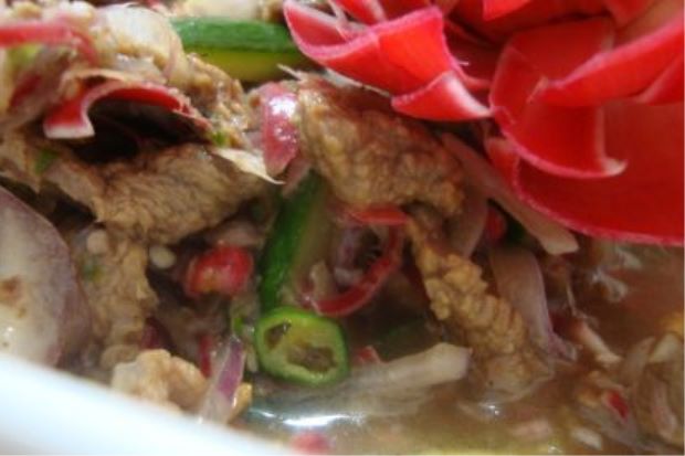 Lebihan Daging Boleh Juga Di Buat Kerabu Daging Bunga Kantan