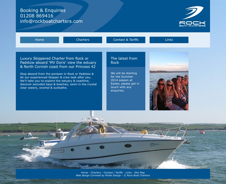 Rock Boat Charters Redesign