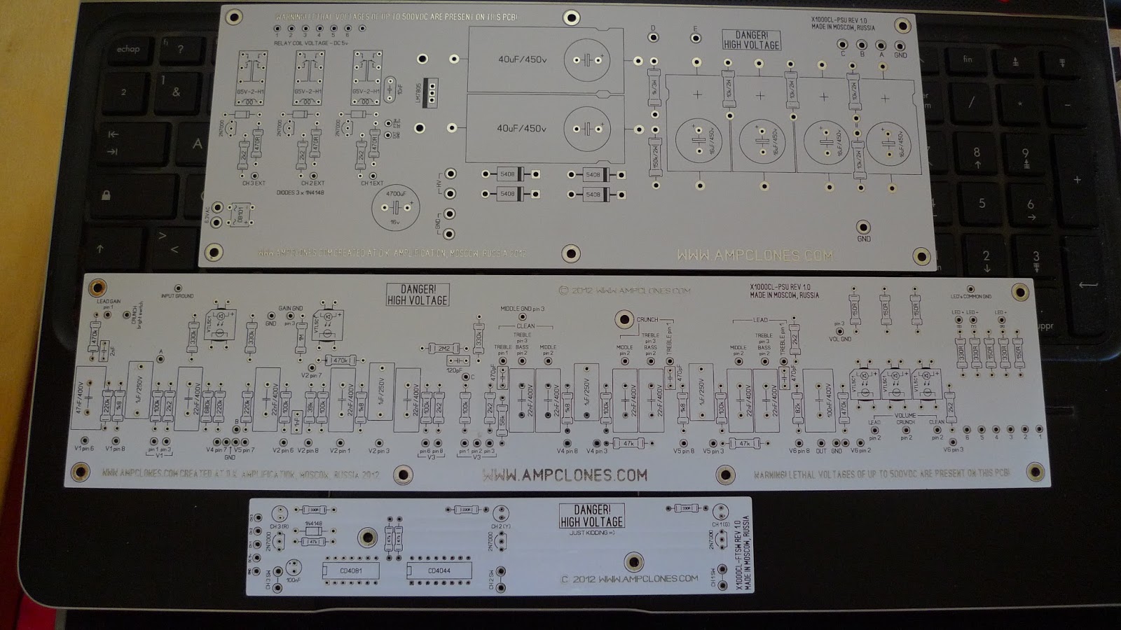 SR System Audio: X88R Clone – Les PCB