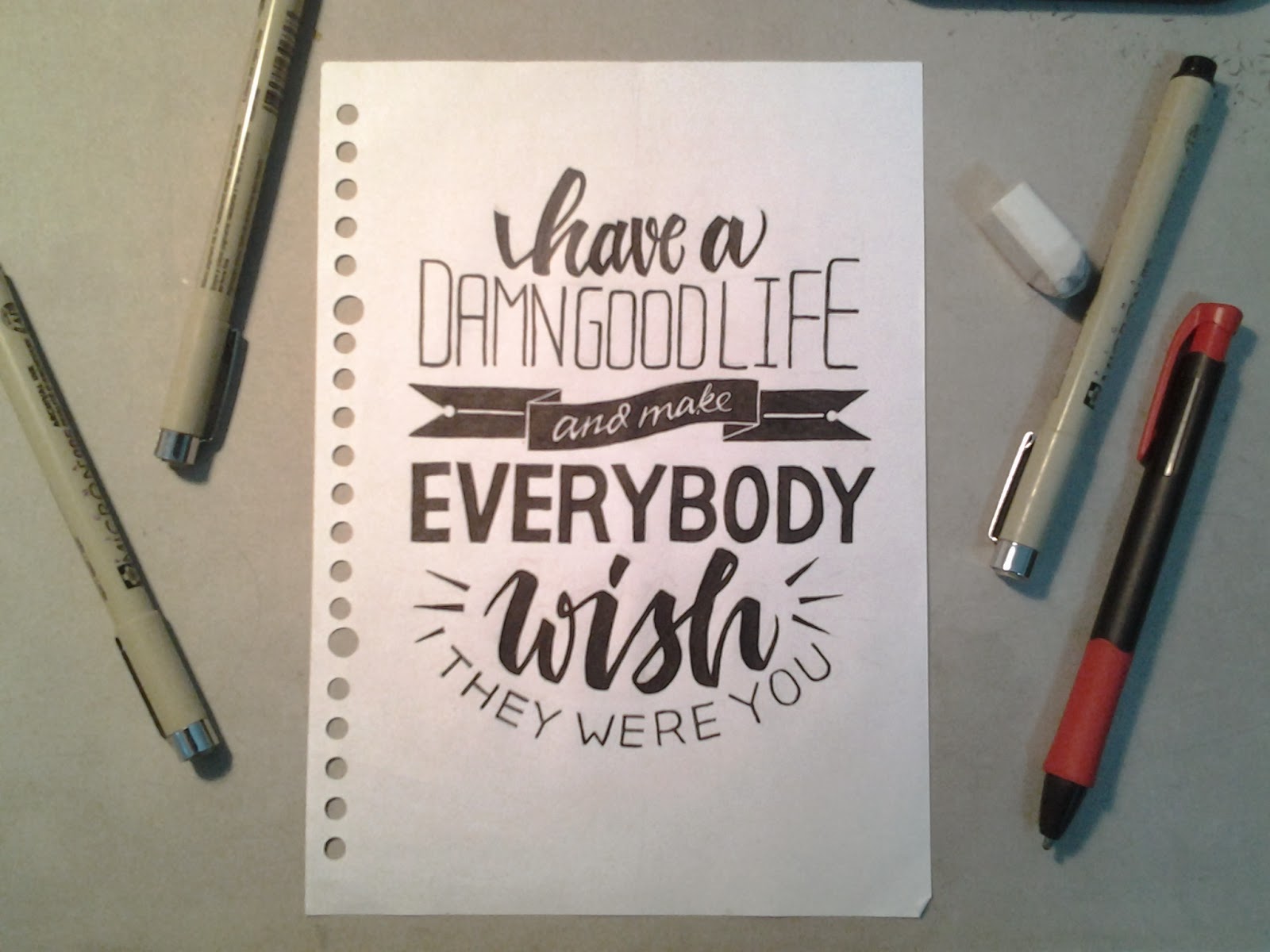 How to : Hand Lettering | Laurensius Adi - Design and Lettering