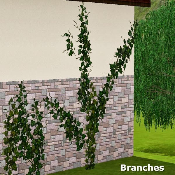 Simming in Magnificent Style: Wall ivy set 2