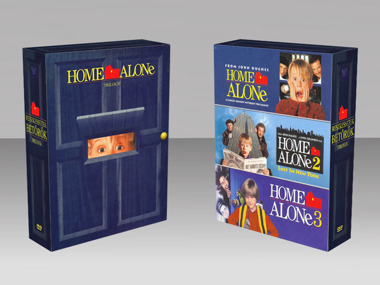 Digipack tervezet: HOME ALONE TRILOGY (box)