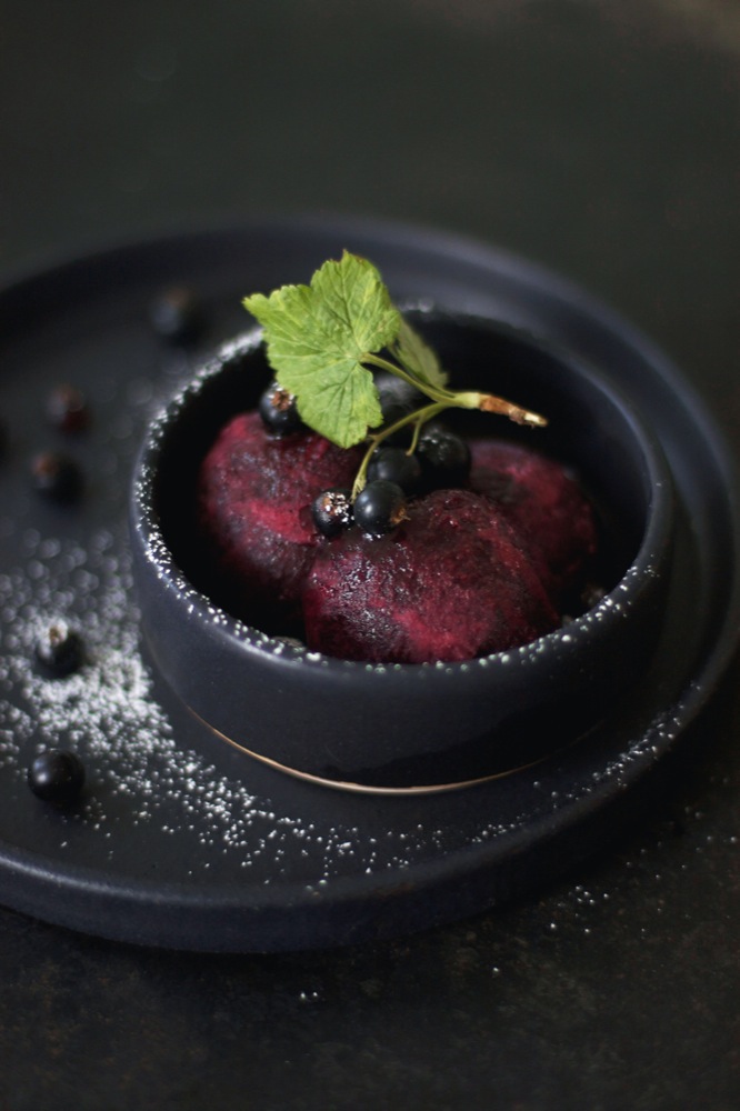 our food stories: currant sorbet