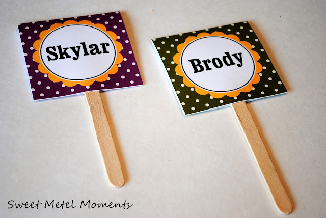 Sweet Metel Moments: Free Printable - Thanksgiving Placecards