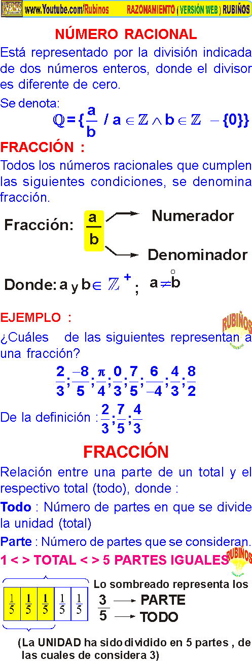 LAS FRACCIONES EN RAZONAMIENTO MATEMÁTICO TEORÍA PREUNIVERSITARIA Y ... LAS FRACCIONES EN RAZONAMIENTO MATEMÁTICO TEORÍA PREUNIVERSITARIA Y ...