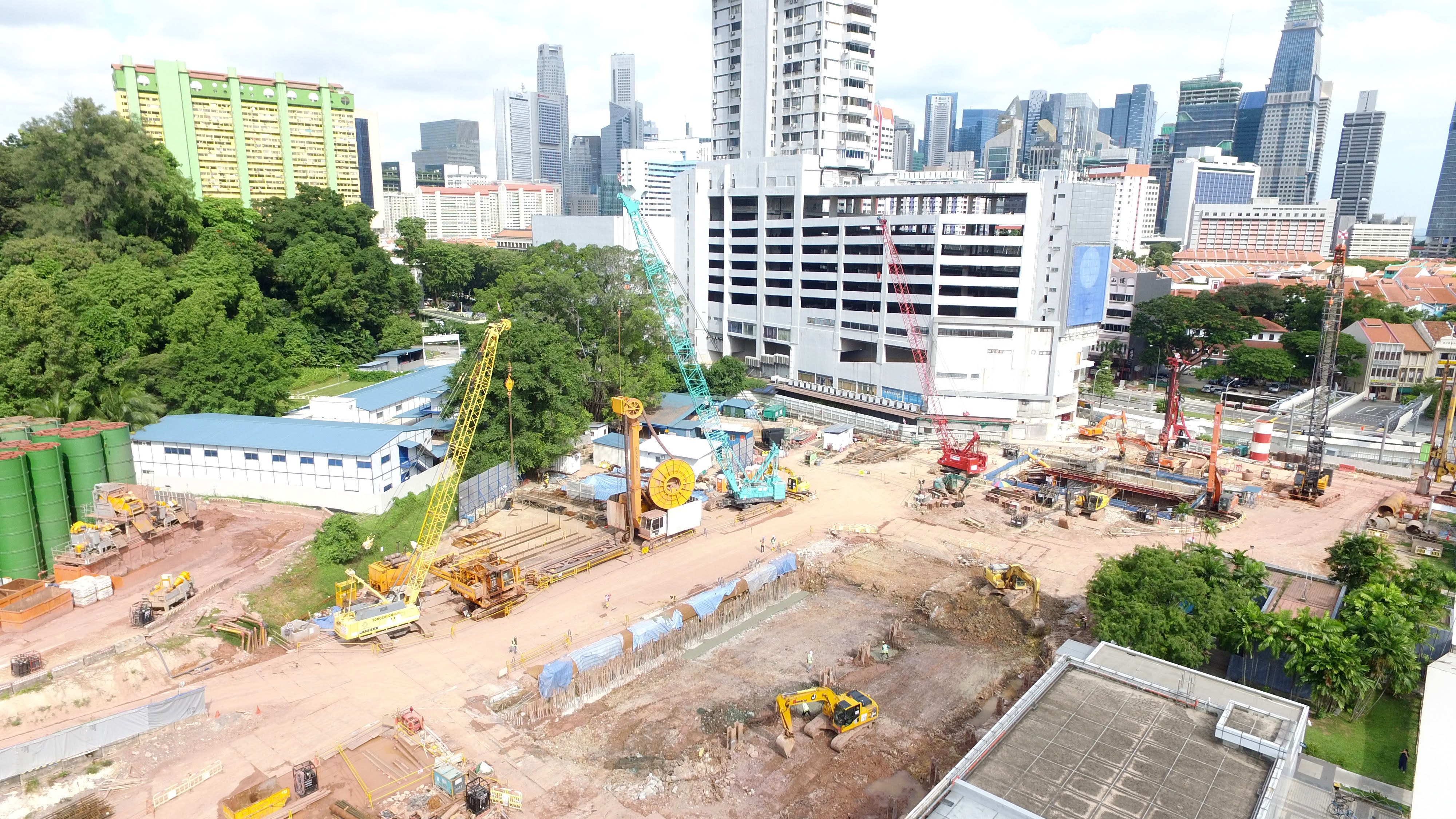 Thomson Line Construction: Outram Park D-walls (II)