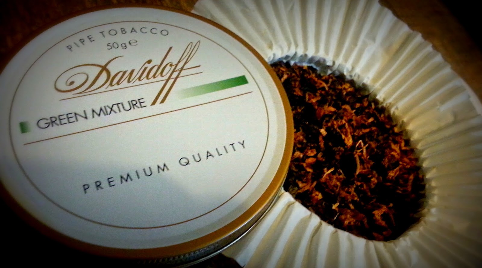 Sabor de Tabaco: Tabaco Davidoff Green Mixture - abrindo a lata e ...