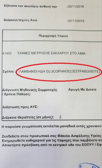 FARMAKOPOIOI: Επικό σχόλιο γιατρού προς ελεγκτές σε συνταγή αναλωσίμων
