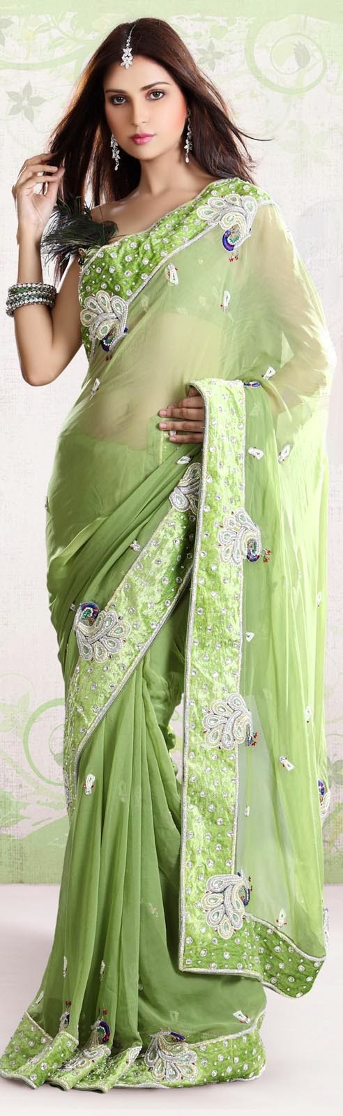 hot modarn women in sari | Designers Saree Angel