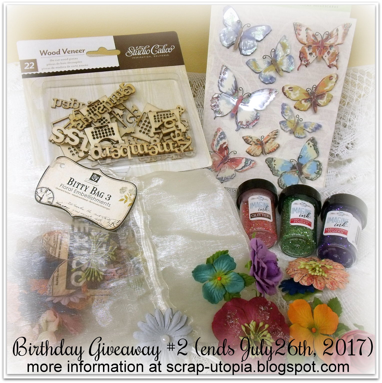 Scrap-Utopia: FABULOUS BIRTHDAY GIVEAWAYS
