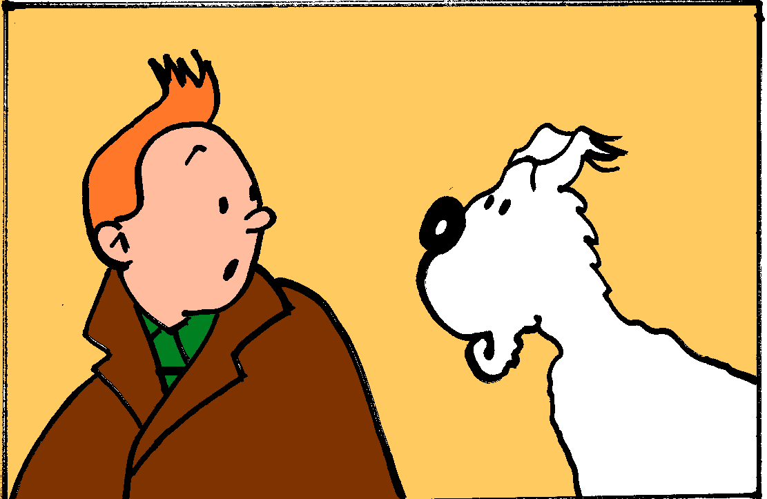 Can you smell it?: Tintin and Snowy