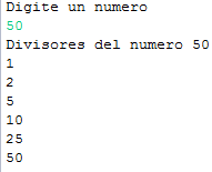 DIVISORES DE UN NUMERO EN JAVA - PROGRAMACIÓNNET.COM
