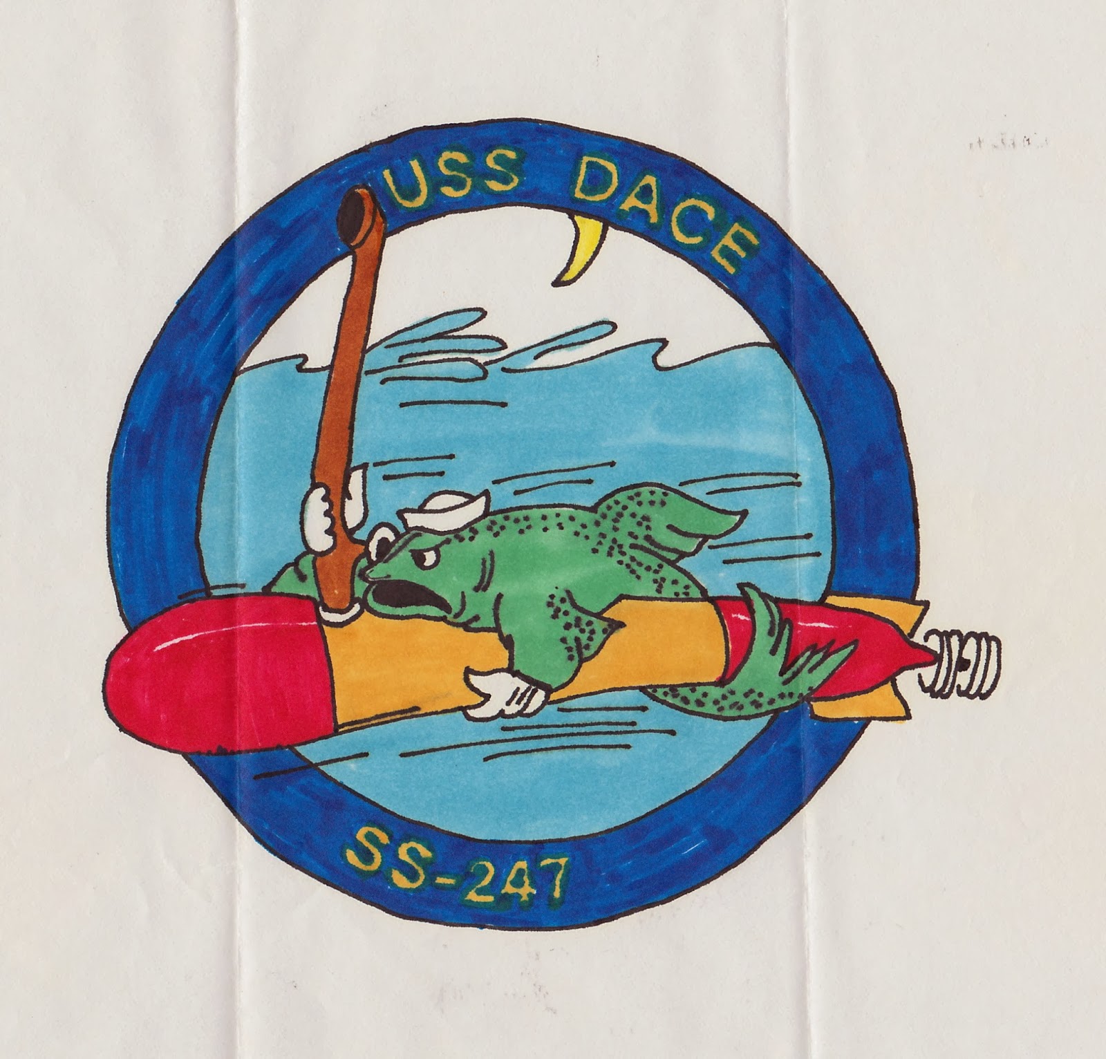 GRANDPA'S NAVY: USS Dace Service Patch Design