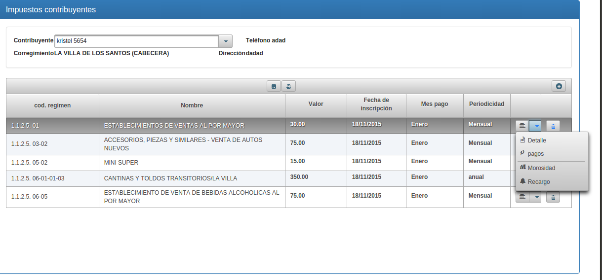 Usar un splitButton con datatable primefaces