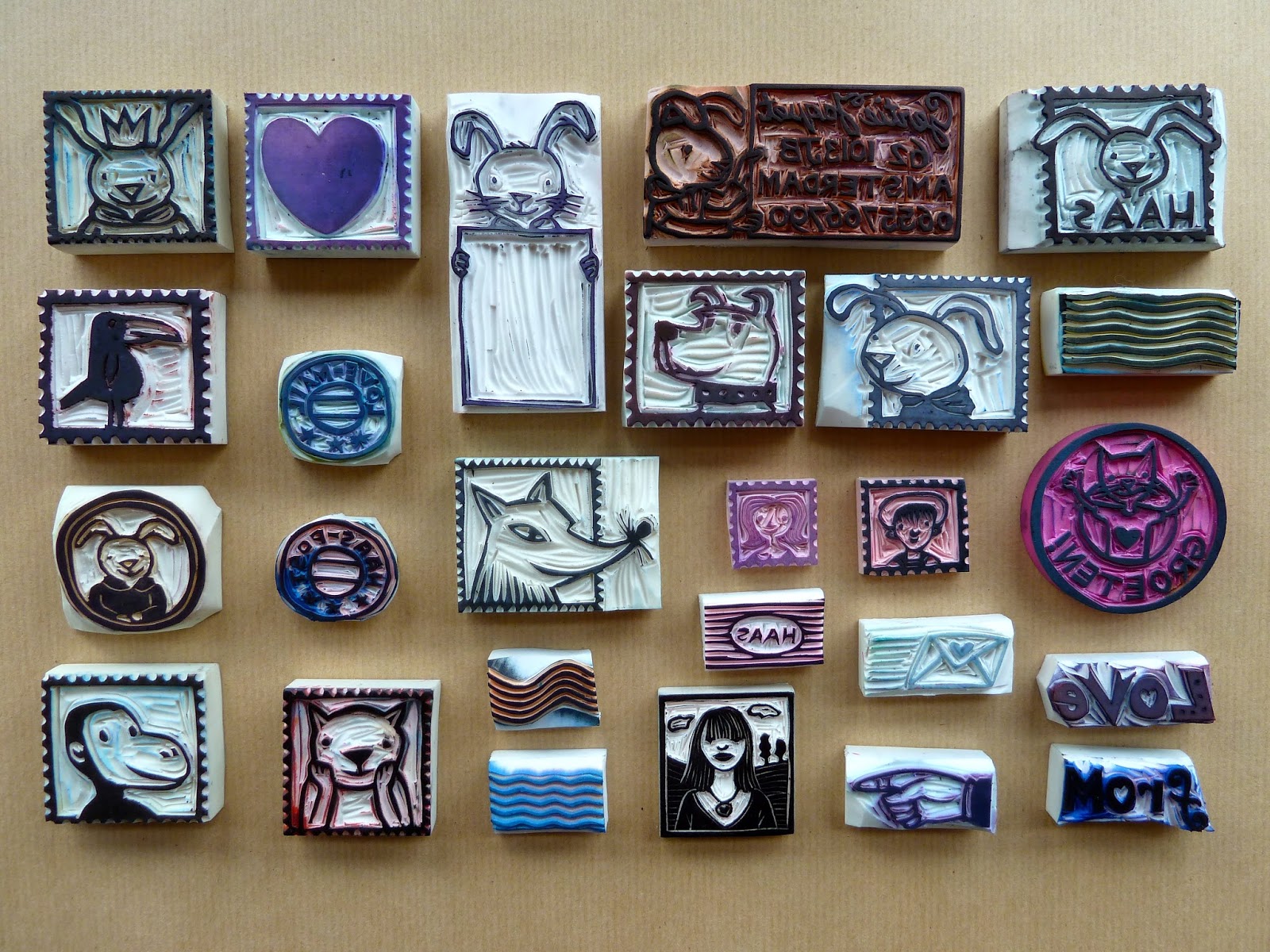 a Stamp a Day: my stamped stamps in issue 26 of UPPERCASE