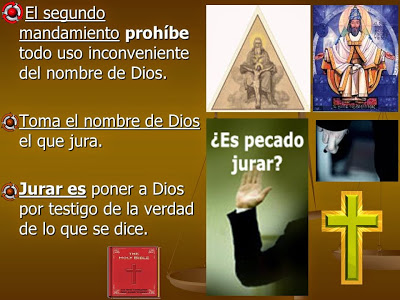"Predicando El Gran Amor de Dios A La Humanidad": Segundo Mandamiento ...