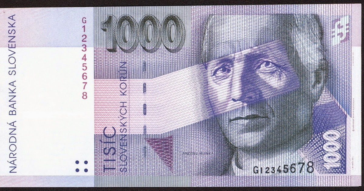 Slovakia 1000 Korun banknote 1993 Andrej Hlinka|World Banknotes & Coins ...