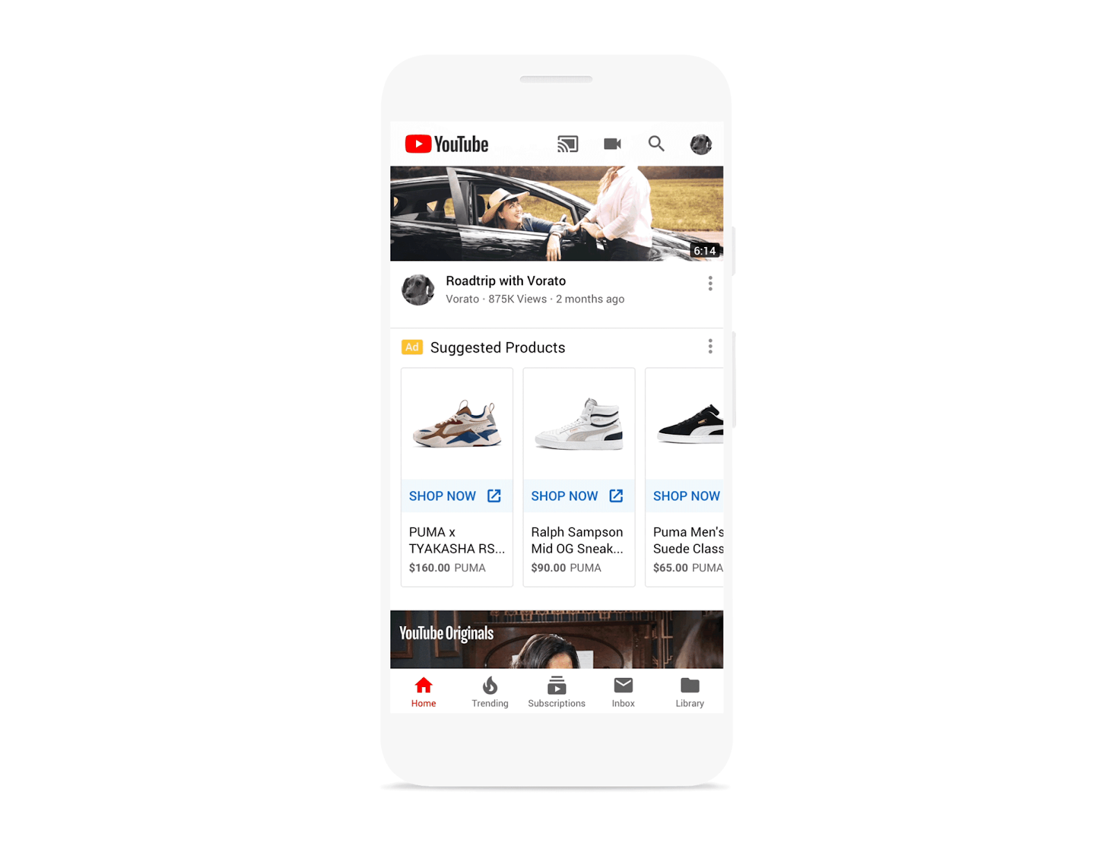 YouTube’s App Now Has Shopping Ads