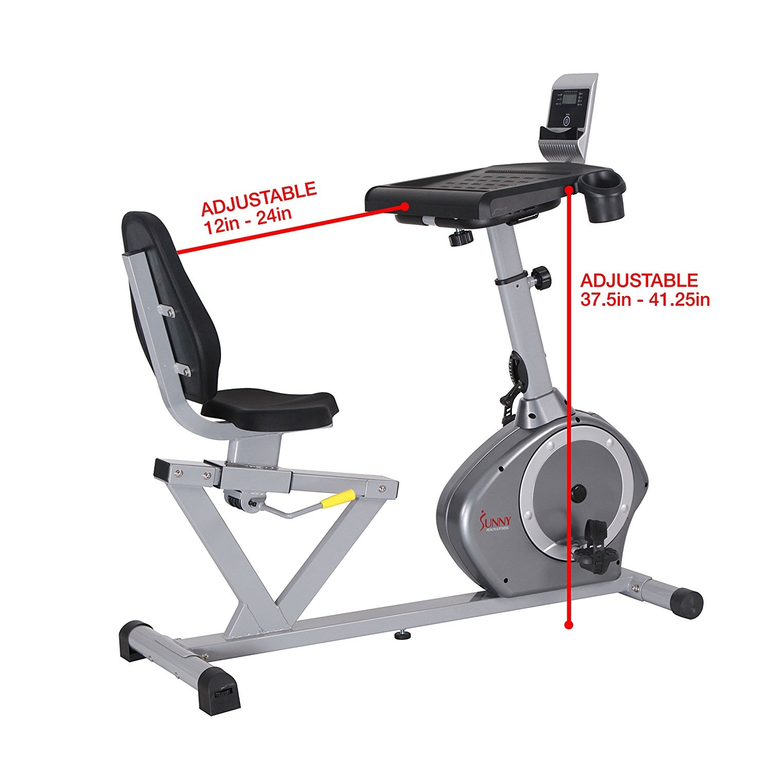 Exercise Bike Zone: Sunny Health & Fitness SF-RBD4703 Recumbent Desk ...