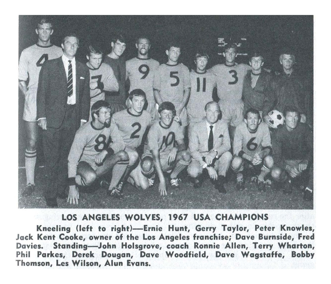 NORTH AMERICAN SOCCER LEAGUE: THE LOS ANGELES WOLVES, 1967