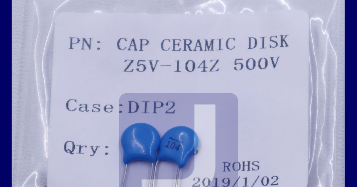 JUAL CAPACITOR CERAMIC DISK Z5V-104Z 500V | SUKU CADANG KOMPONEN ELEKTRONIK