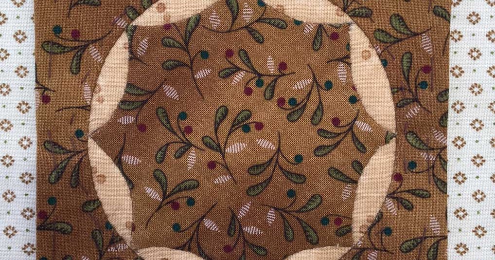 Fabadashery: Dear Jane Quilt - Block E11 Wagon Wheel