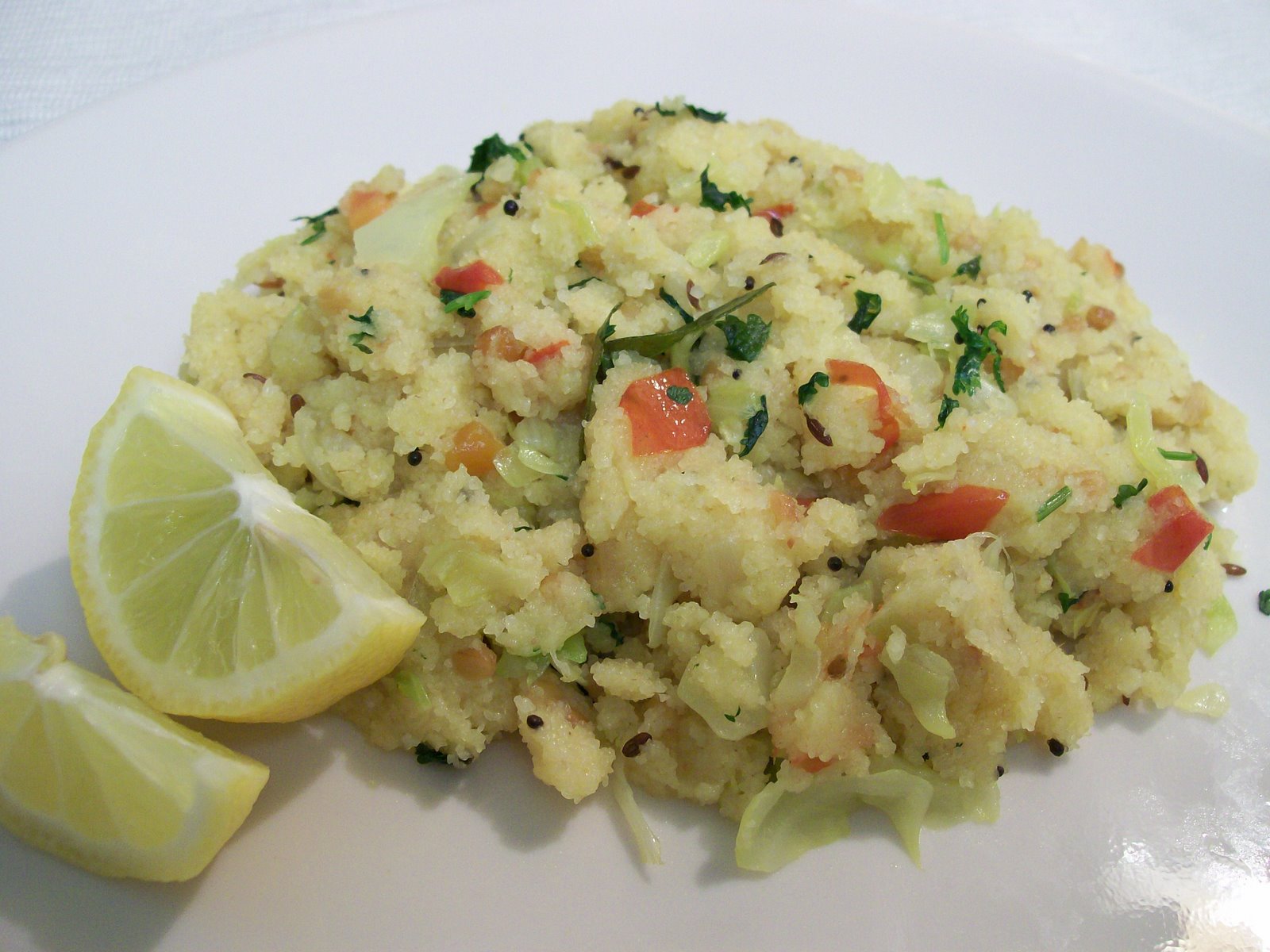 DELICACIES: Cabbage - Ravva Upma