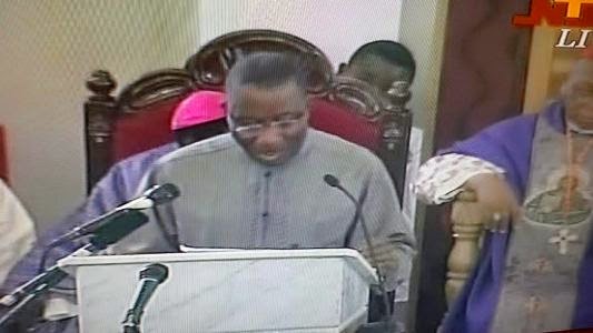 Photos: GEJ leads other dignitaries to late Prof. Akunyili's Requiem Mass