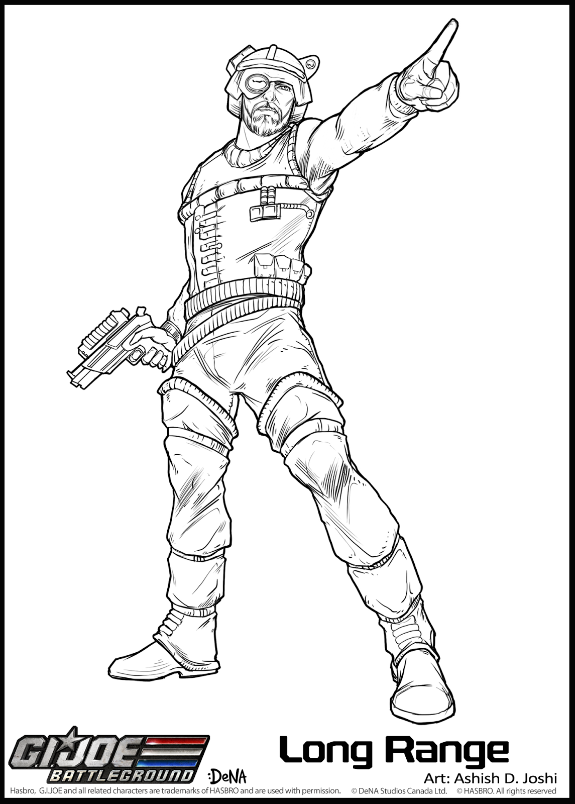 ATOMIC HERMIT: G.I.JOE Battleground line Art