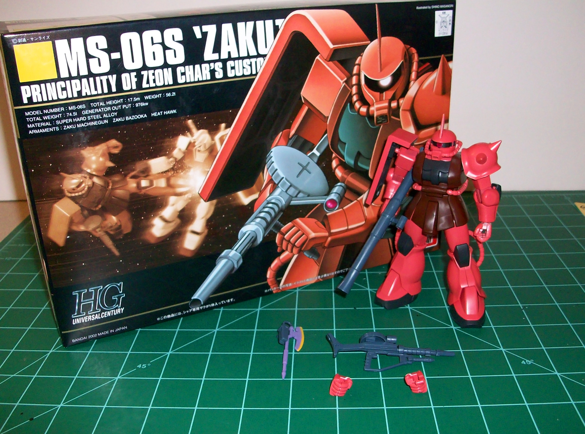 OZ 改 Pla: HGUC 1/144 MS-06S Char's Zaku II Review