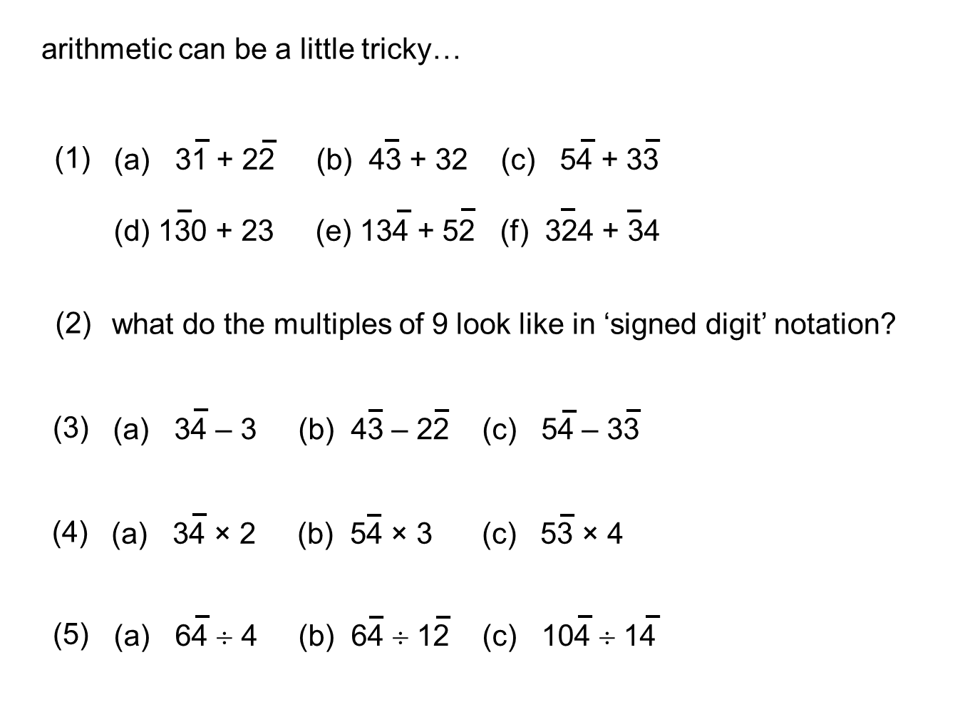 MEDIAN Don Steward mathematics teaching: John Colson's signed digit ...