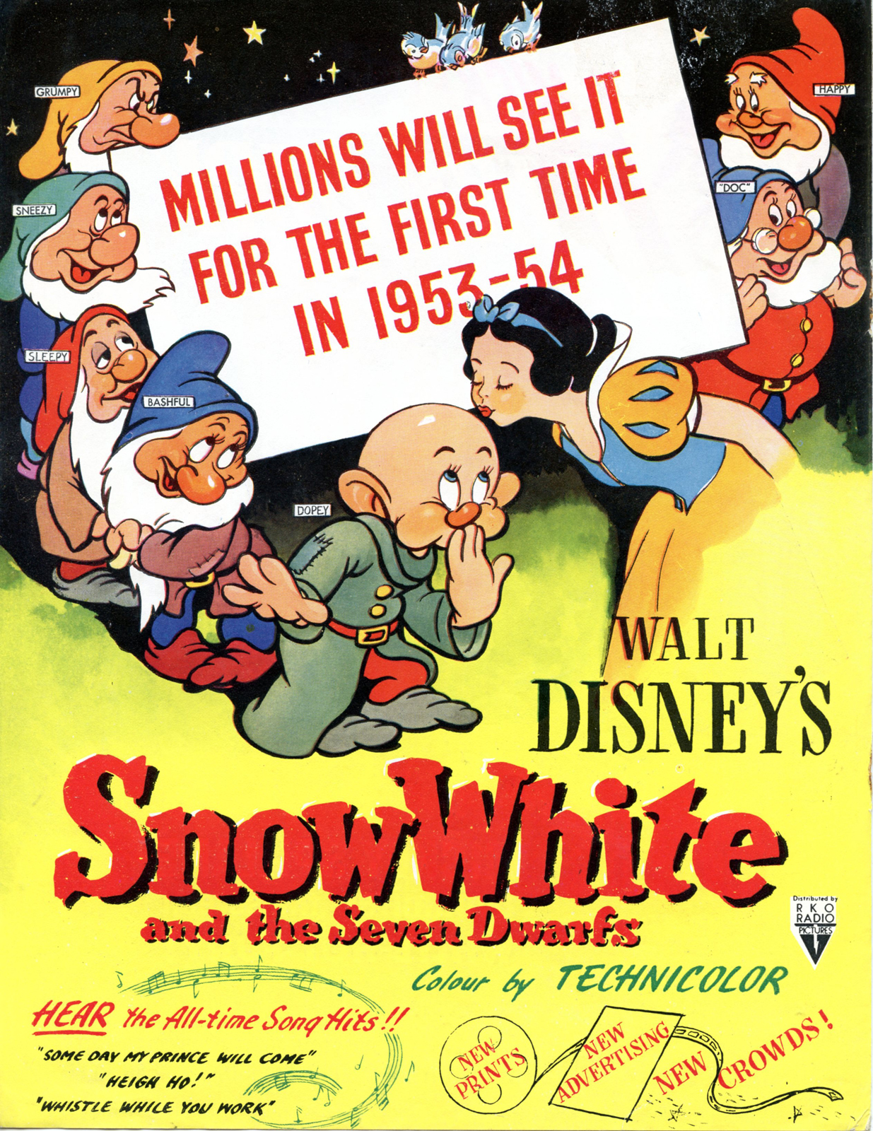 Filmic Light - Snow White Archive: 1954 Kinematograph Weekly Snow White Ad