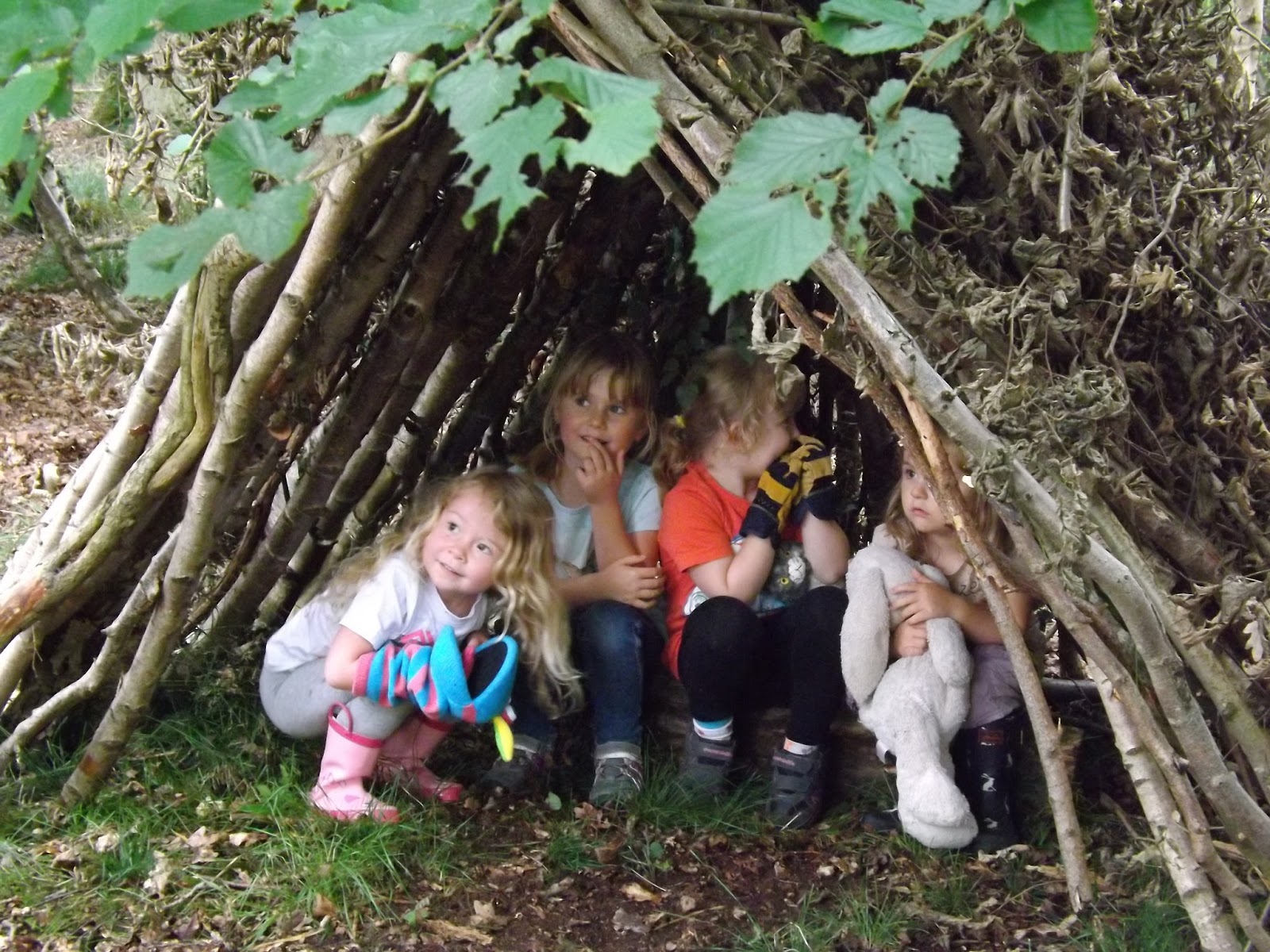 Me and my shadow: Den building and forest fun at Fineshade