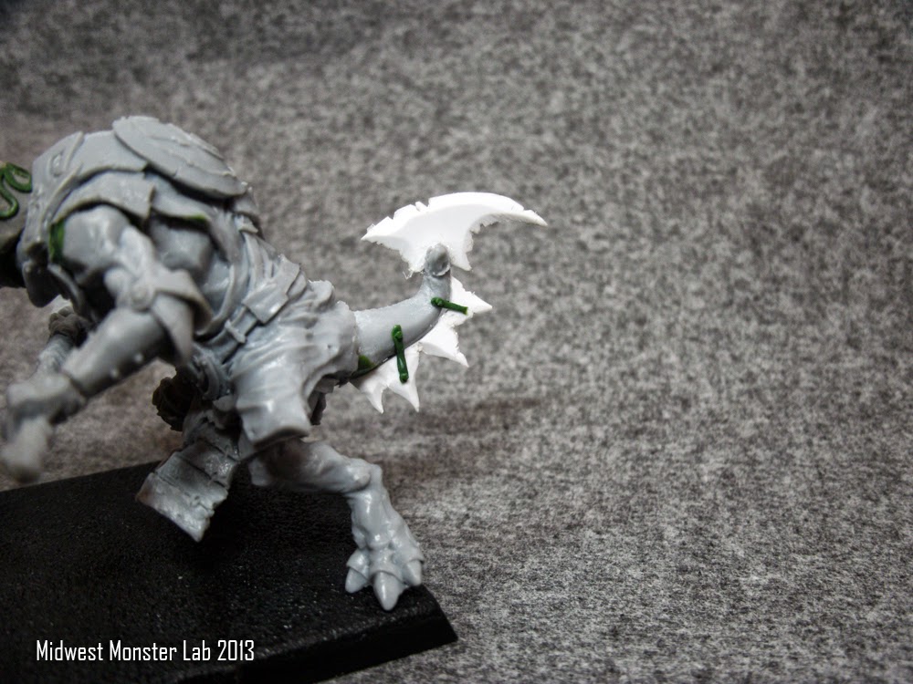 Monster Lab Miniatures: Update: Fimir Helmet and Tail Conversions