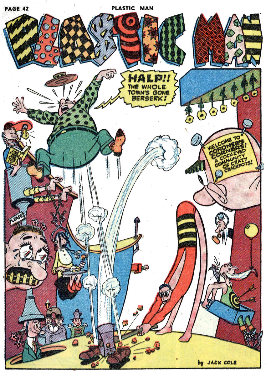 Pappy's Golden Age Comics Blogzine: Number 1695: Crazy for Plastic Man