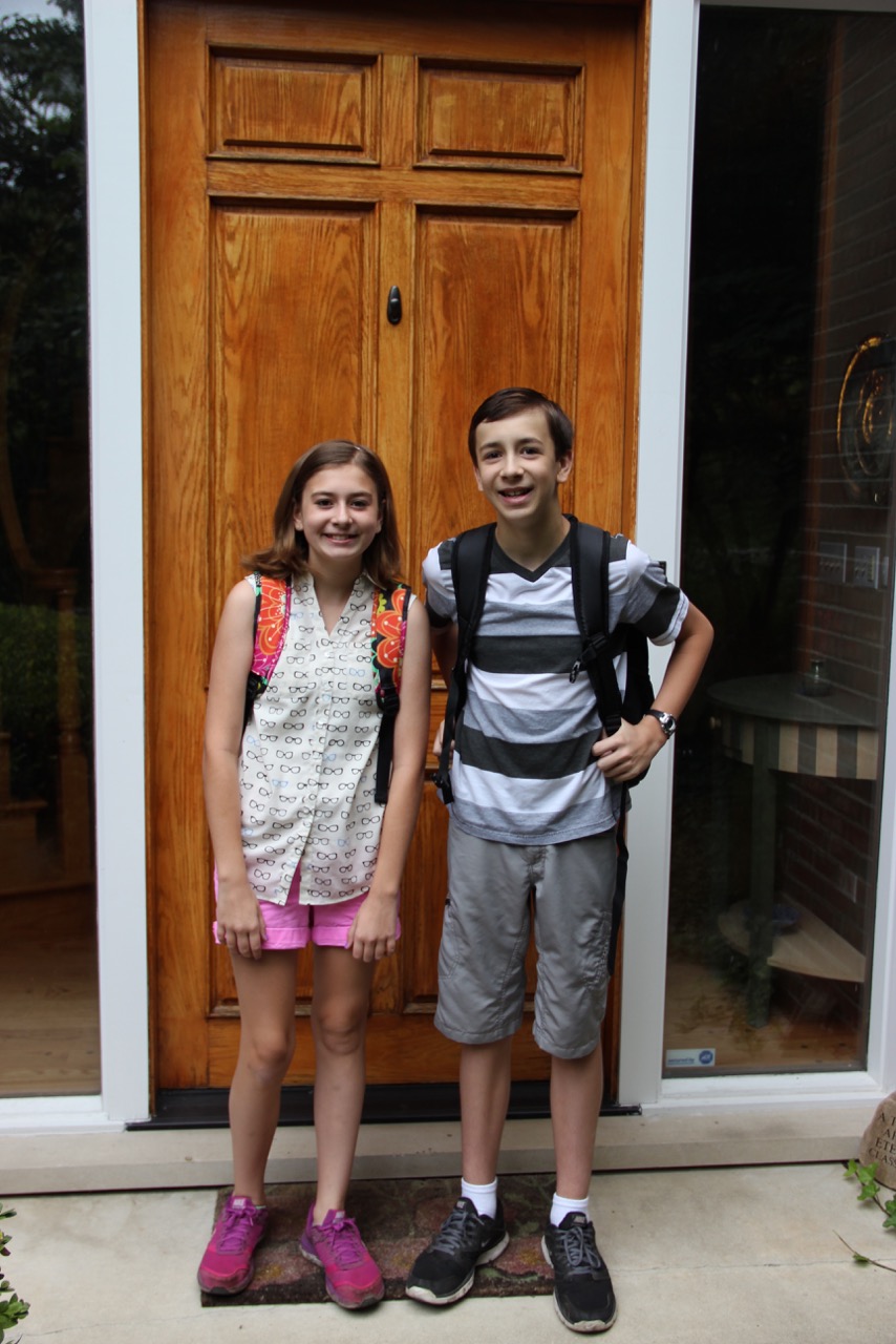 Teague Family: First Day of School - 8th & 6th Grade