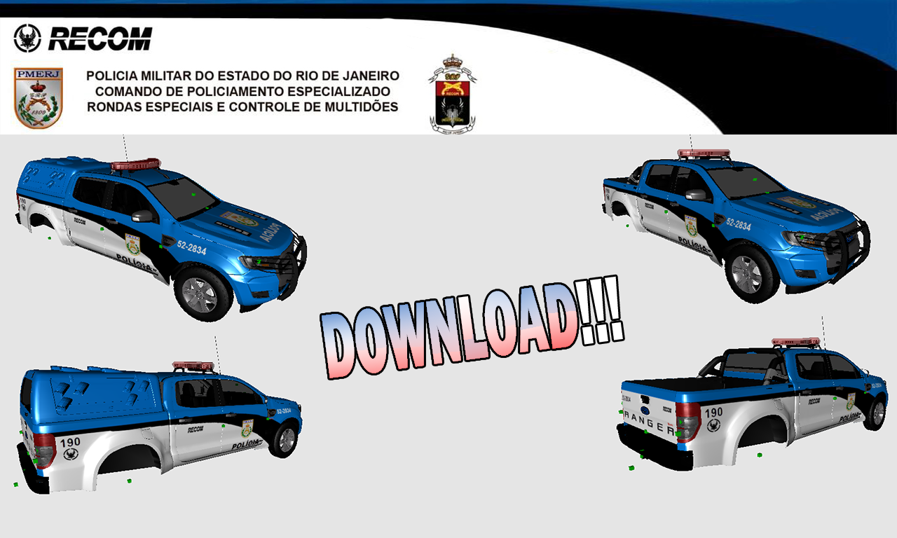 GTA Forças Armadas: PACK DA RECOM PMERJ