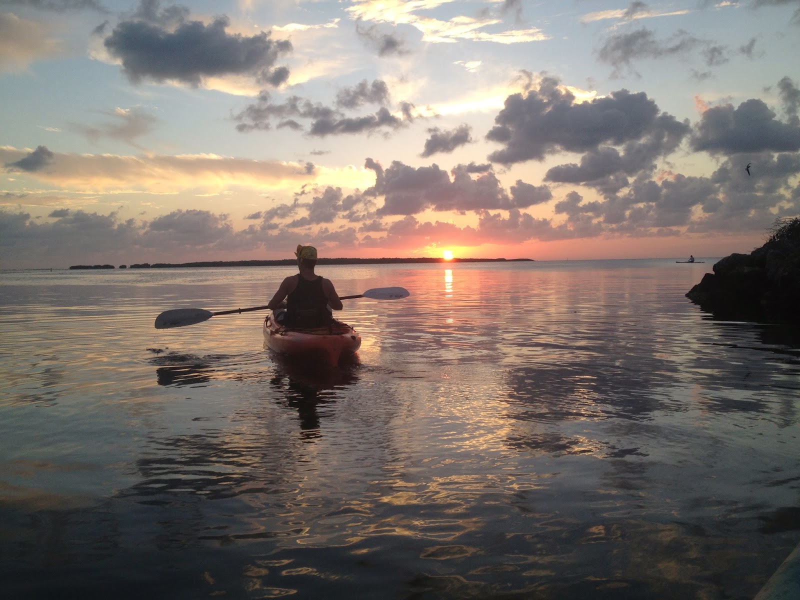 Kayaking at Sunset in The Florida Keys