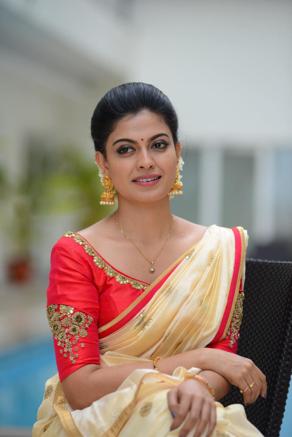 Malayalam Actress Anusree in kerala set saree Photoshoot stills