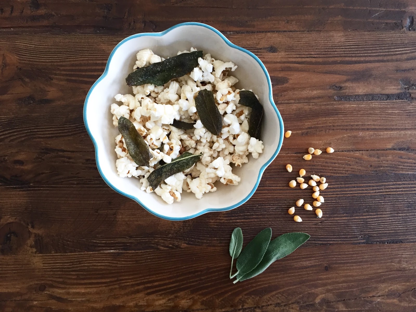 brown butter & crispy sage popcorn