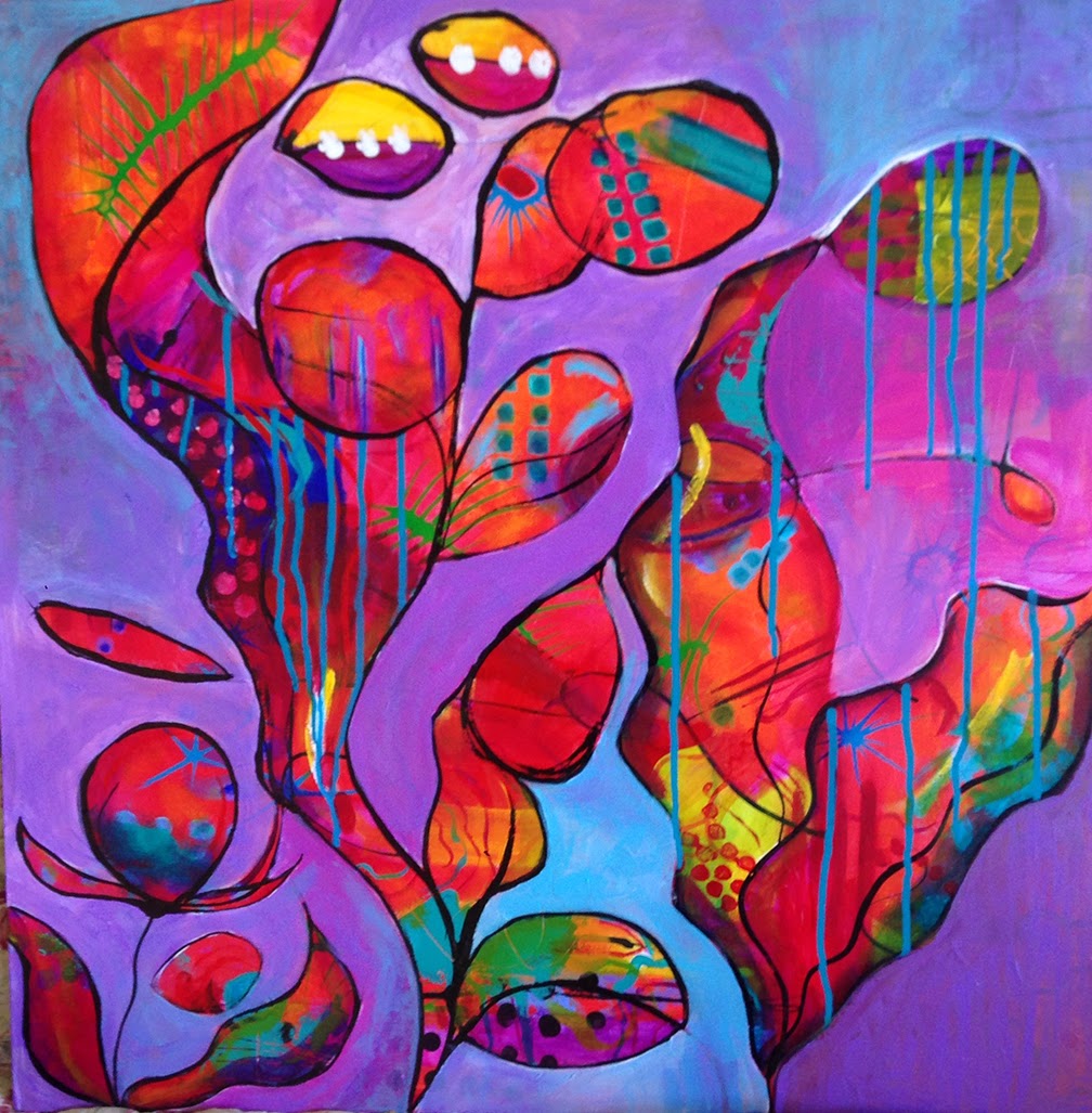 art in the garage: Intuitive Painting: Under the Sea