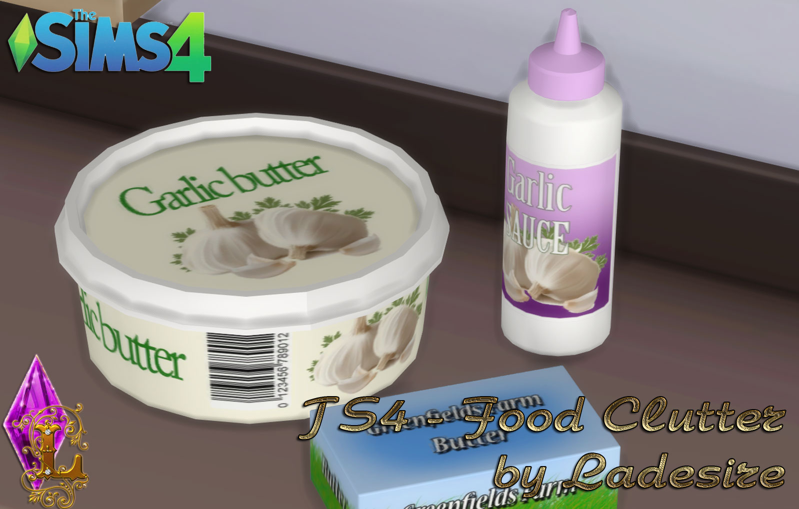 Ladesire's creative corner): TS4 - Food Clutter by Ladesire