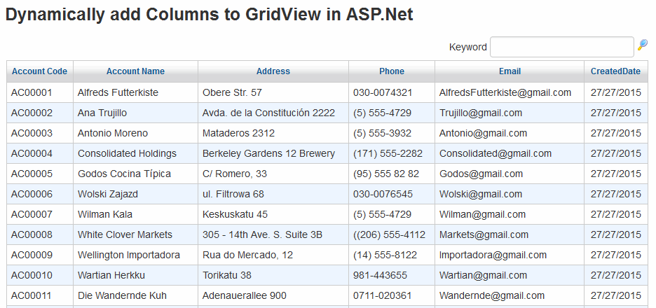 Tạo cột động trong Gridview - Thủ thuật lập trình Asp.net, Kiến thức lập trình Asp.net